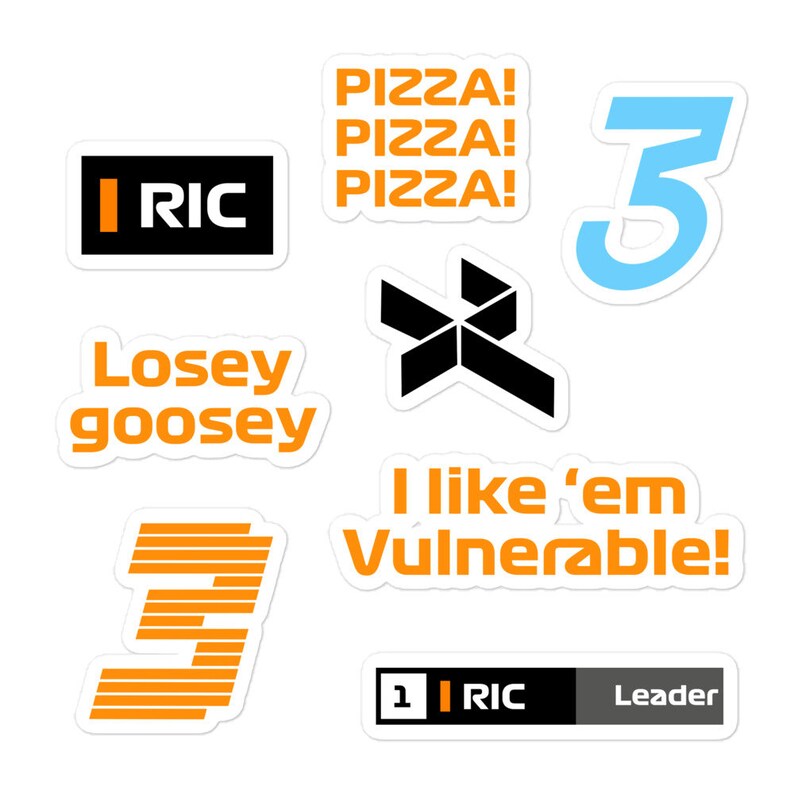 Daniel Ricciardo Sticker Pack/ Formula 1 Sticker/ Mclaren F1 - Etsy