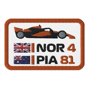 Embroidered Mclaren F1 Patch, Formula 1 Patch, F1 Gift, Lando Norris ...