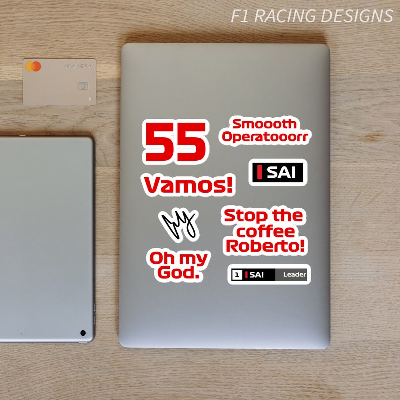 Carlos Sainz Sticker Pack/ Ferrari F1 Sticker/ Formula 1 - Etsy