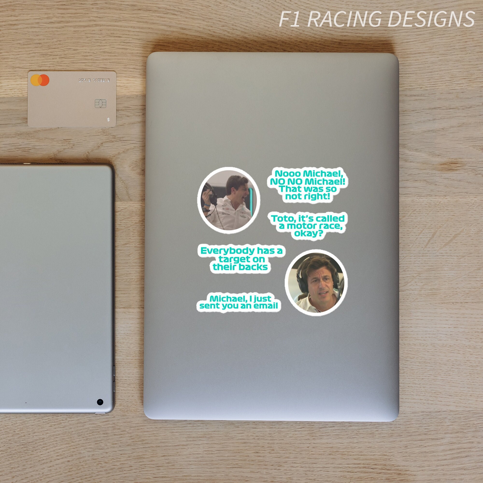 Toto Wolff Sticker Pack, Formula 1 Sticker Pack, F1 Gift, Formula One ...