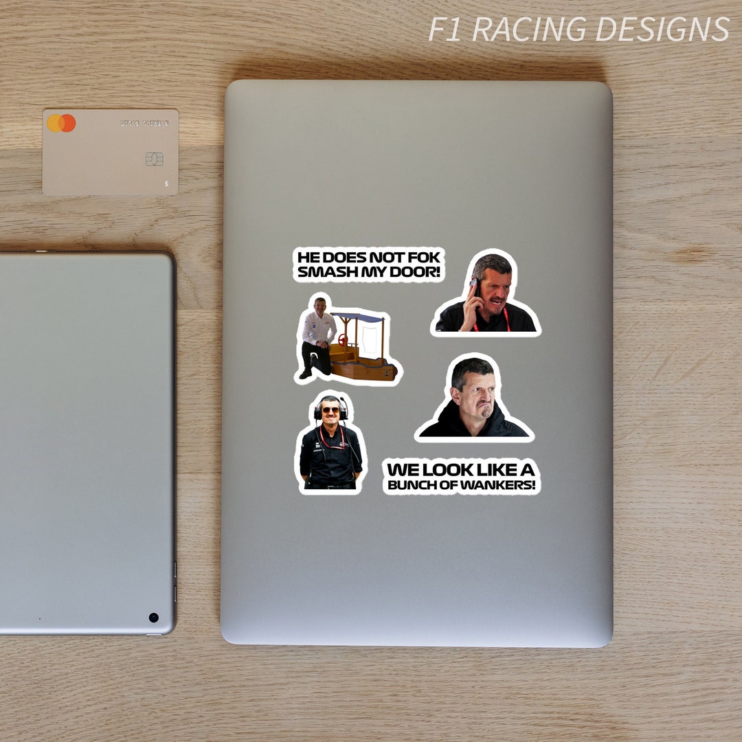 Guenther Steiner Sticker Pack / F1 Stickers / Formula 1 Stickers/ F1 ...