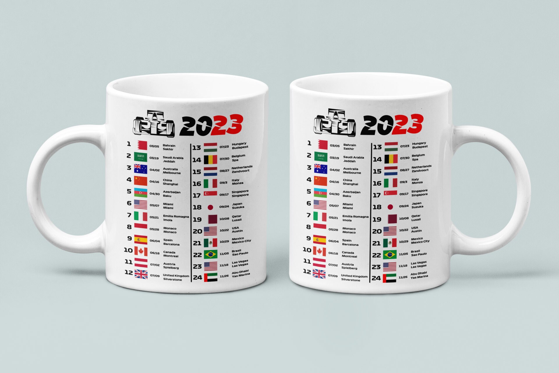 F1 2023 Formule 1 Mug Céramique