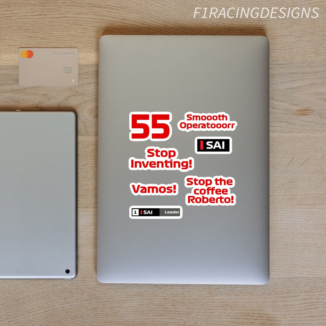 Carlos Sainz Sticker Pack/ Ferrari F1 Sticker/ Formula 1 Stickers/ F1 ...