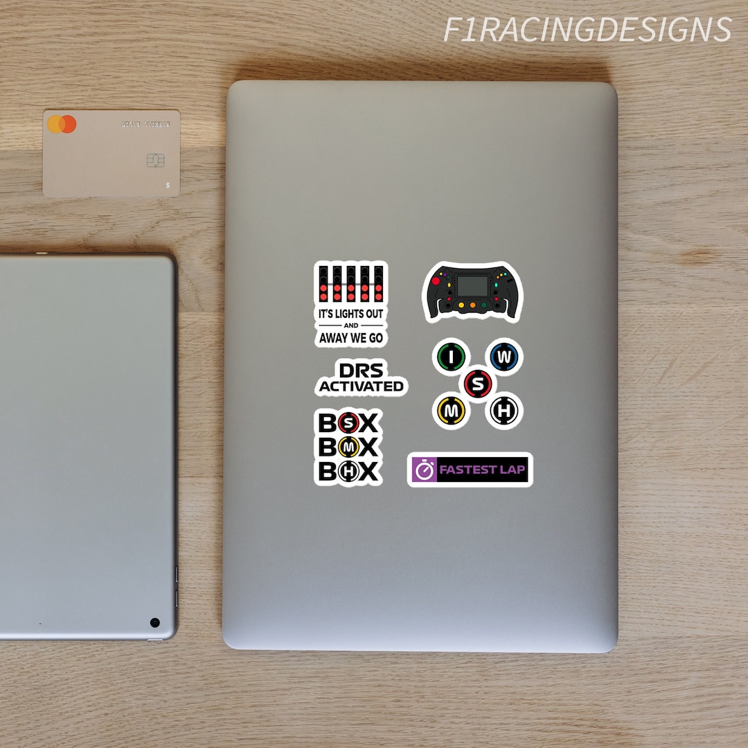 F1 Sticker Pack, Formula 1 Sticker Pack, Racing Sticker Pack ...