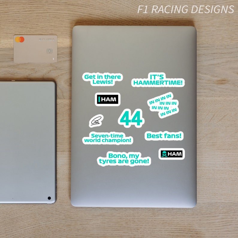 Lewis Hamilton Sticker Pack/ Mercedes F1 2022/ Lewis Hamilton - Etsy
