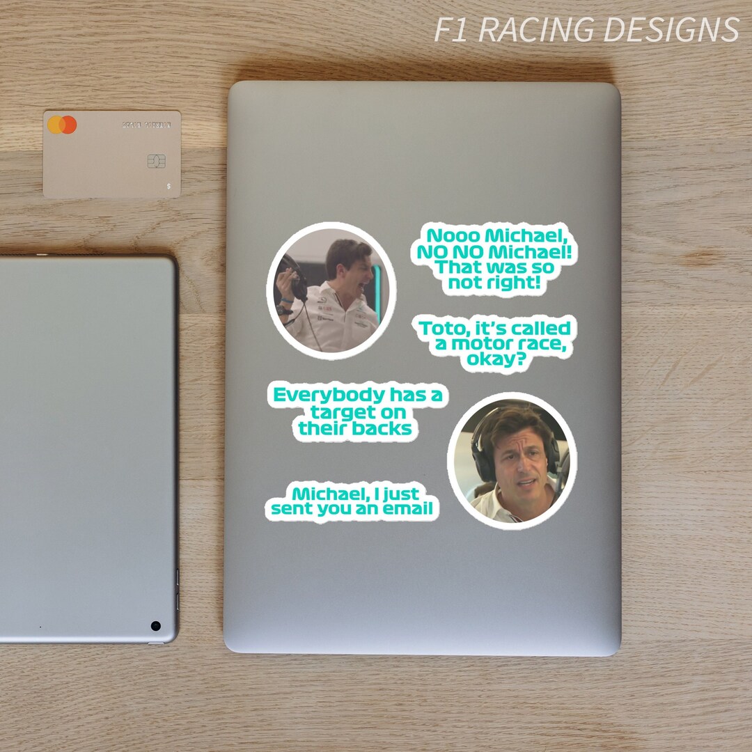 Toto Wolff Sticker Pack Formula 1 Sticker Pack F1 Gift - Etsy