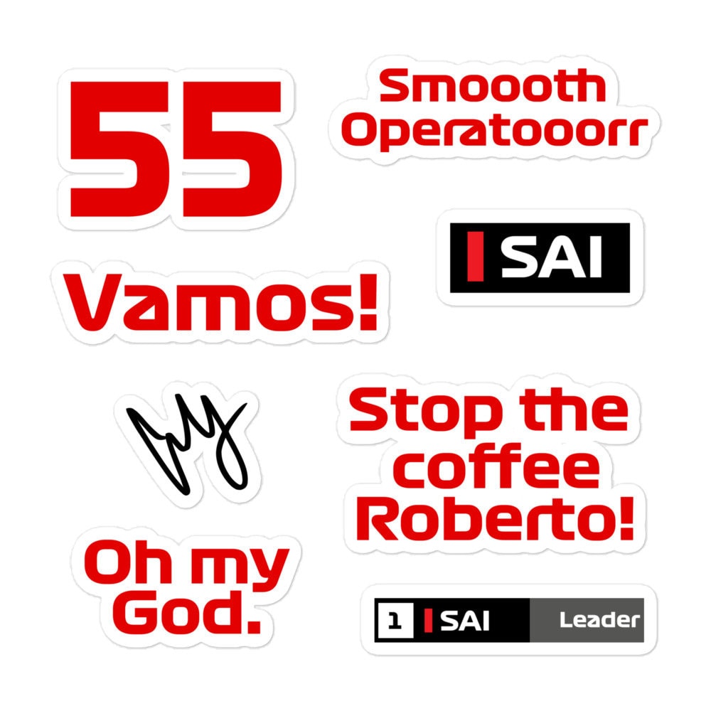 Carlos Sainz Sticker Pack/ Ferrari F1 Sticker/ Formula 1 - Etsy