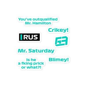 George Russell Sticker Pack/ Mercedes F1 Sticker/ F1 Sticker/ Formula 1 ...