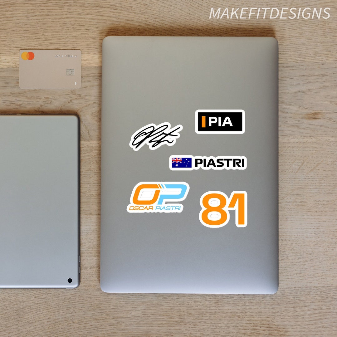 Oscar Piastri Mclaren Sticker Pack, Formula 1 Sticker Pack, Oscar ...
