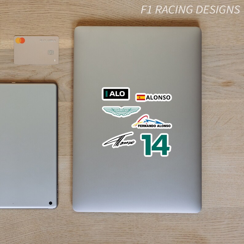 Fernando Alonso Sticker Pack F1 Stickers Formula 1 Stickers - Etsy