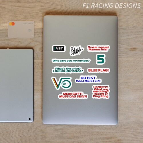 Sebastian Vettel Sticker Pack - Etsy