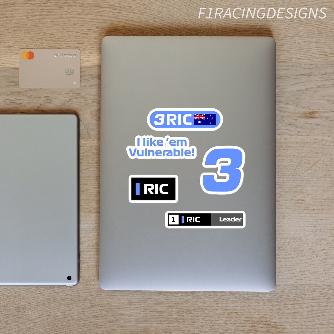 Daniel Ricciardo Racing Bulls Sticker Pack, Formula 1 Sticker, Racing ...