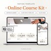 Notion Template Course Creator Bundle, Notion Template and Canva Template, Canva Sales Page ...