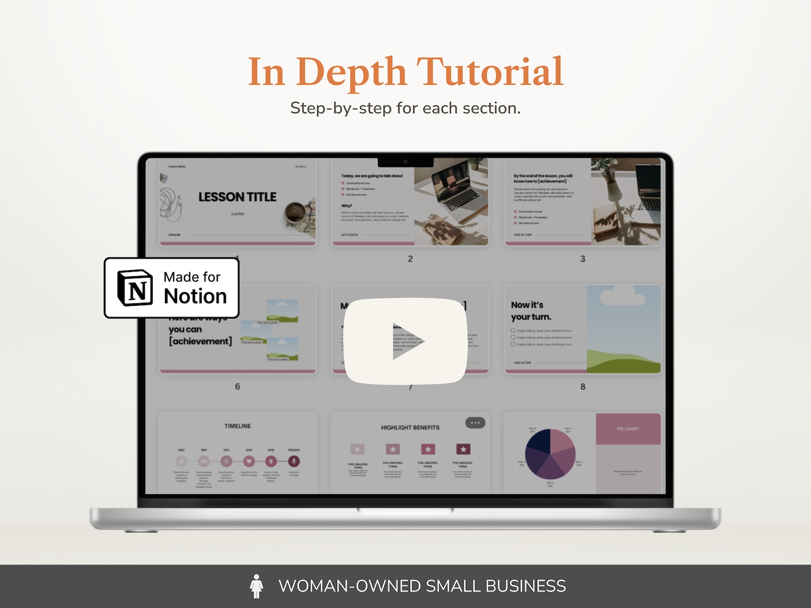 Notion Template Course Creator Bundle, Notion Template and Canva Template, Canva Sales Page ...