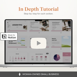 Notion Template Course Creator Bundle, Notion Template and Canva Template, Canva Sales Page ...