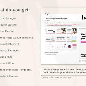 Notion Template Course Creator Bundle Notion Template and - Etsy