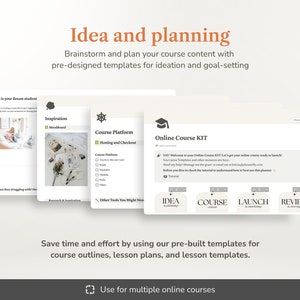 Notion Template Course Creator Bundle, Notion Template and Canva ...