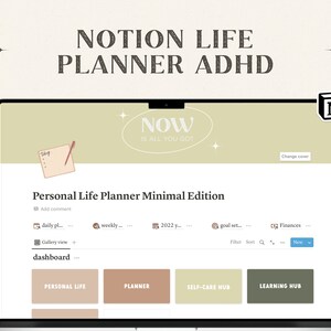 Notion Template Life Planner Personal Planner Notion Planner All in One Notion Dashboard Notion ...