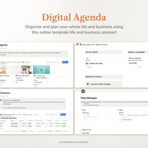 Notion Template Etsy Shop Planner, Notion Business Planner, Etsy Seller ...