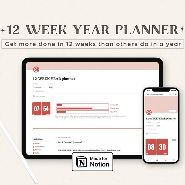 Notion Template - Etsy