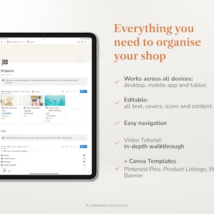Notion Template Etsy Shop Planner, Notion Business Planner, Etsy Seller ...