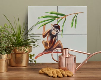 Tile Panel Monkey - Etsy
