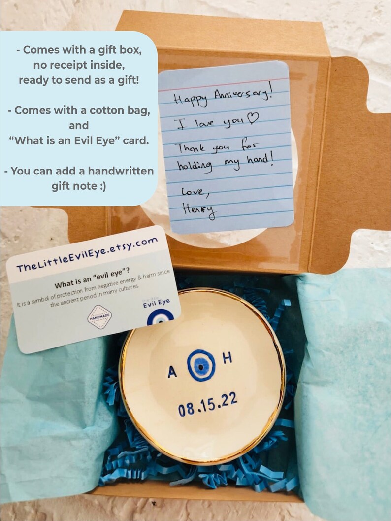 Personalized Couple Evil Eye Ring Dish Custom Ring Dish - Etsy