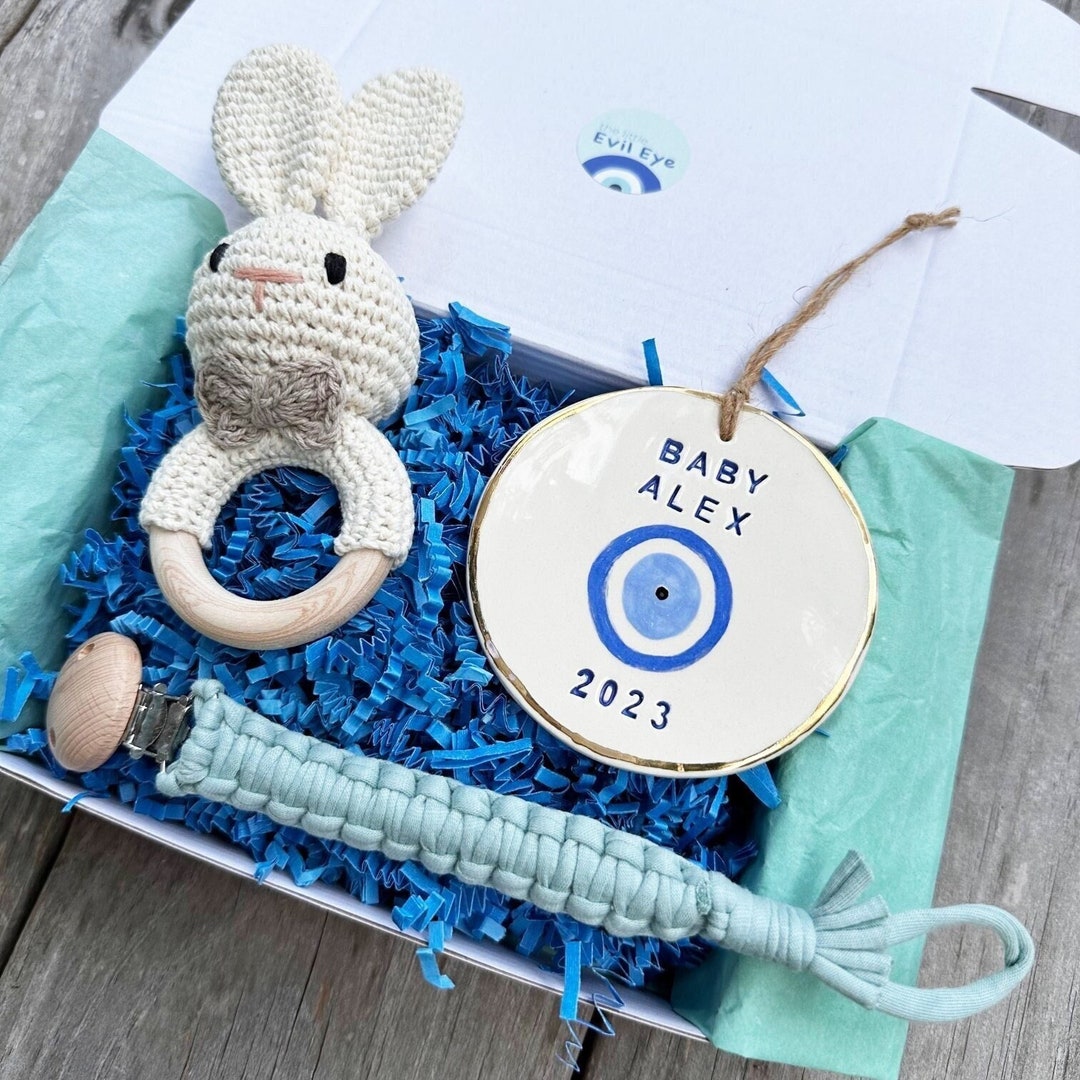 Personalized Newborn Gift Set, Baby Gift Set, Baby Shower Gift, Welcome ...