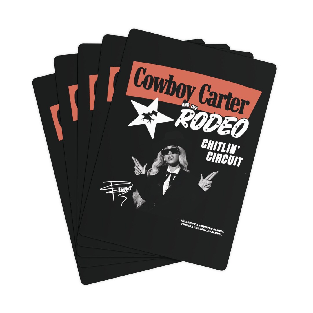 Beyonce Texas Hold 'em Poker Cards Unique Rodeo Chitlin' Circuit Deck ...