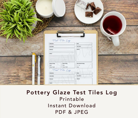 Digital Art & Collectibles clay studio pottery Glaze Test Tile Log ...