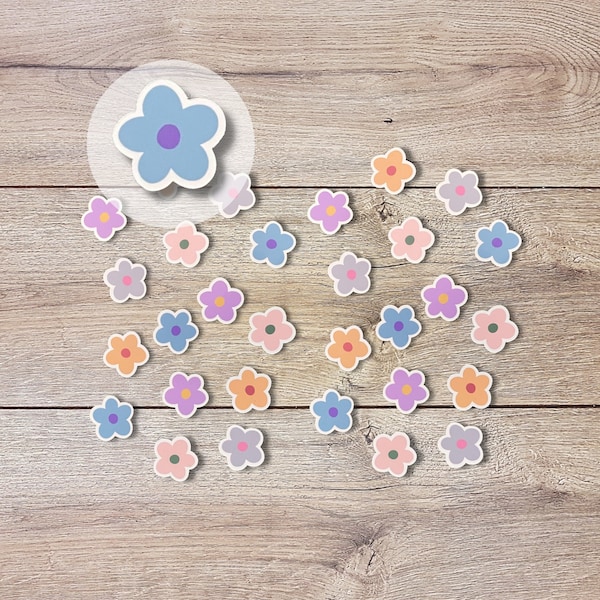 Flower Stickers - Etsy