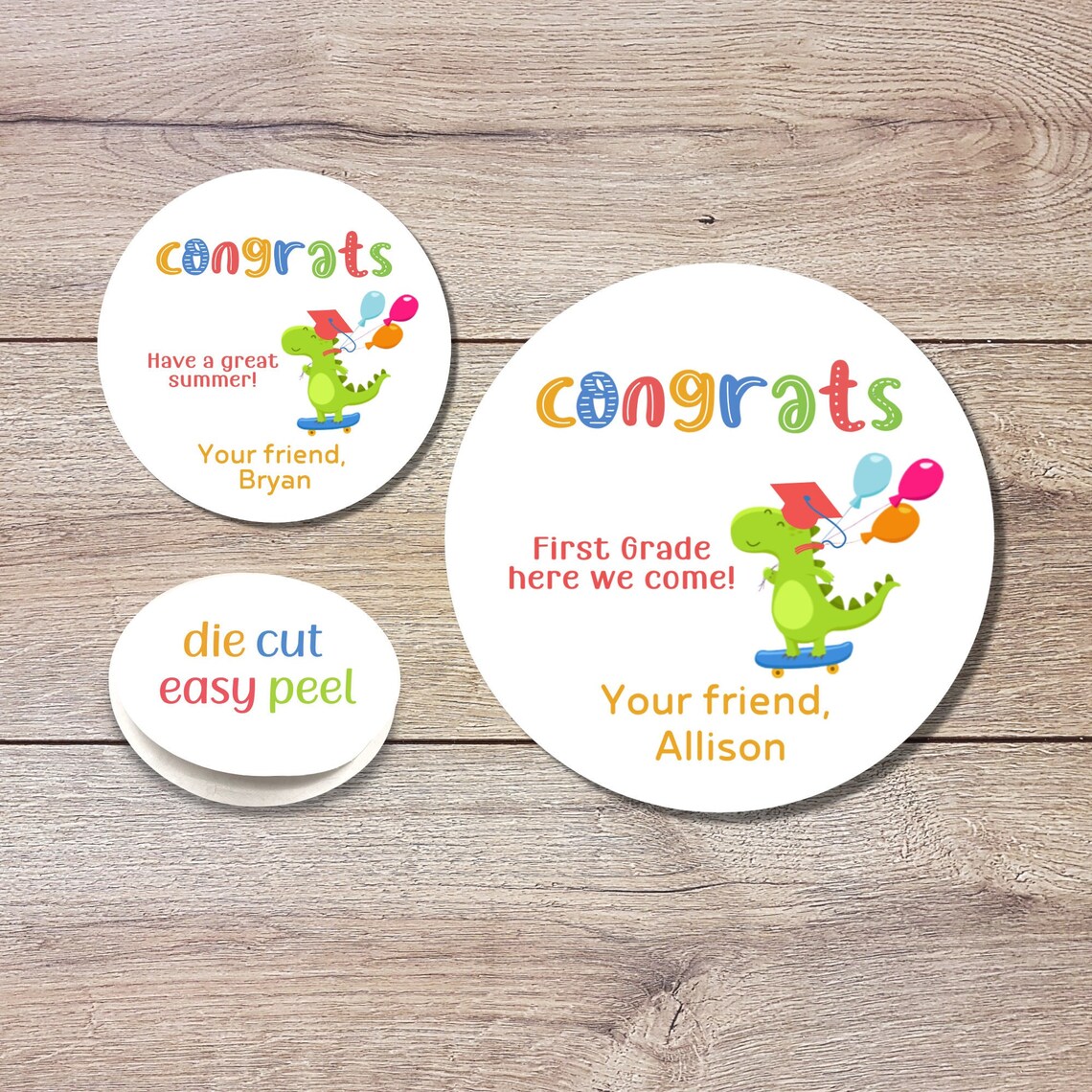 Personalized Kindergarten Graduation Stickers Happy - Etsy