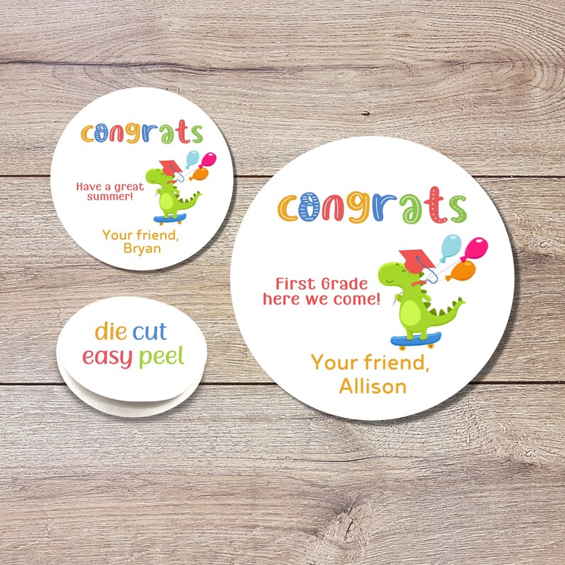 Personalized Kindergarten Graduation Stickers Happy - Etsy