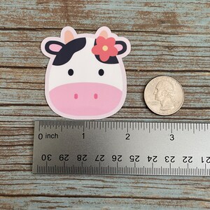 Cow Vinyl Sticker | Glossy Finish | Waterproof | Floral Cow Sticker ...