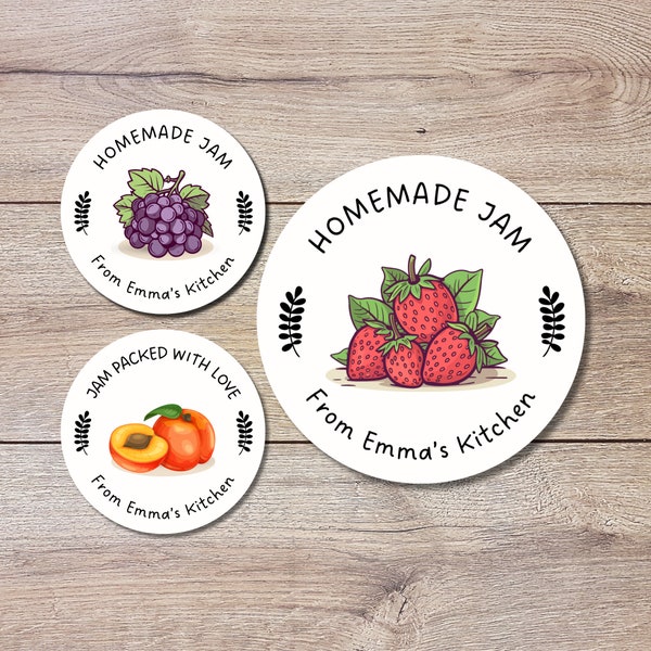 Fruit Jam Stickers - Etsy