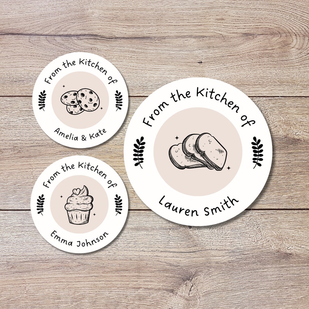 From the Kitchen of Stickers, Customized Homemade Baked Goods Label ...
