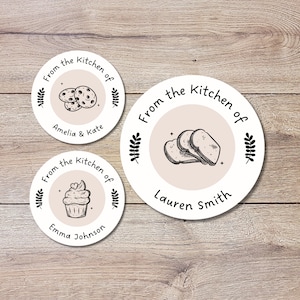 From the Kitchen of Stickers, Customized Homemade Baked Goods Label ...