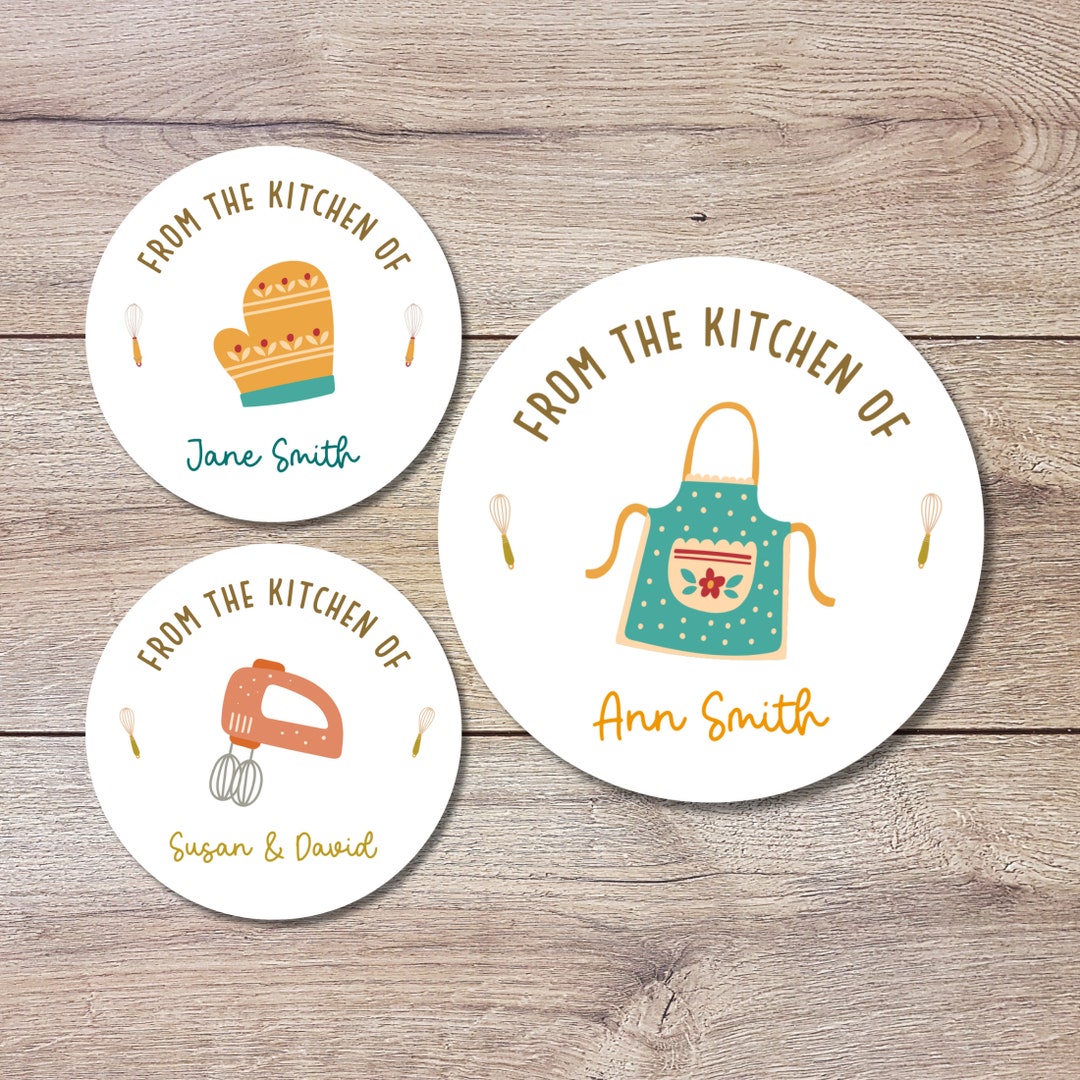 From the Kitchen of Stickers, Customized Homemade Baked Goods Label ...