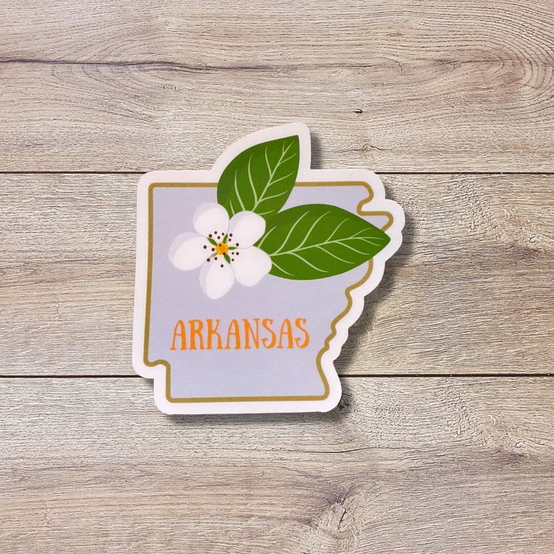 Arkansas State Flower Vinyl Sticker | Apple Blossom | Glossy or Matte ...