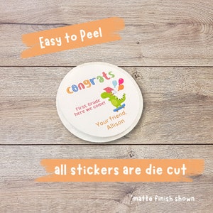 Personalized Back to School Stickers, Welcome Back to School Label ...