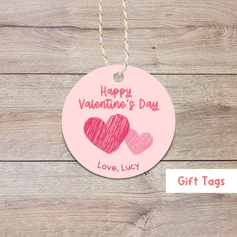 Valentines Heart Tag - Etsy