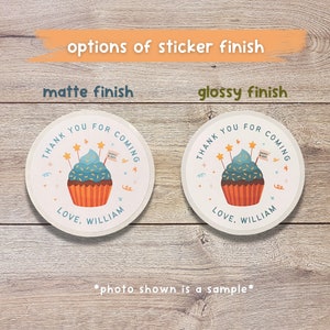 Personalized Happy Birthday Stickers, Goody Bag Stickers, Custom ...