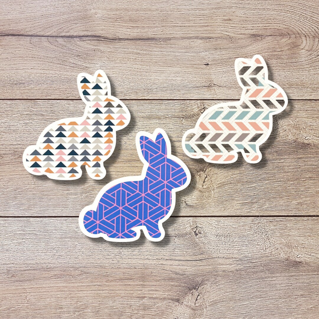 Bunny Rabbit Vinyl Sticker | Glossy | Waterproof | Easter Bunny Sticker ...