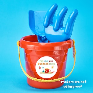 This Year Was Bucket of Fun, Personalized School Party Stickers, End of ...