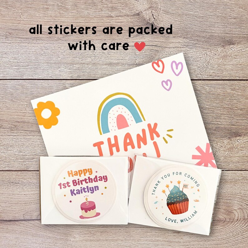 Personalized Unicorn Birthday Sticker, Magical Unicorn Birthday Goody ...