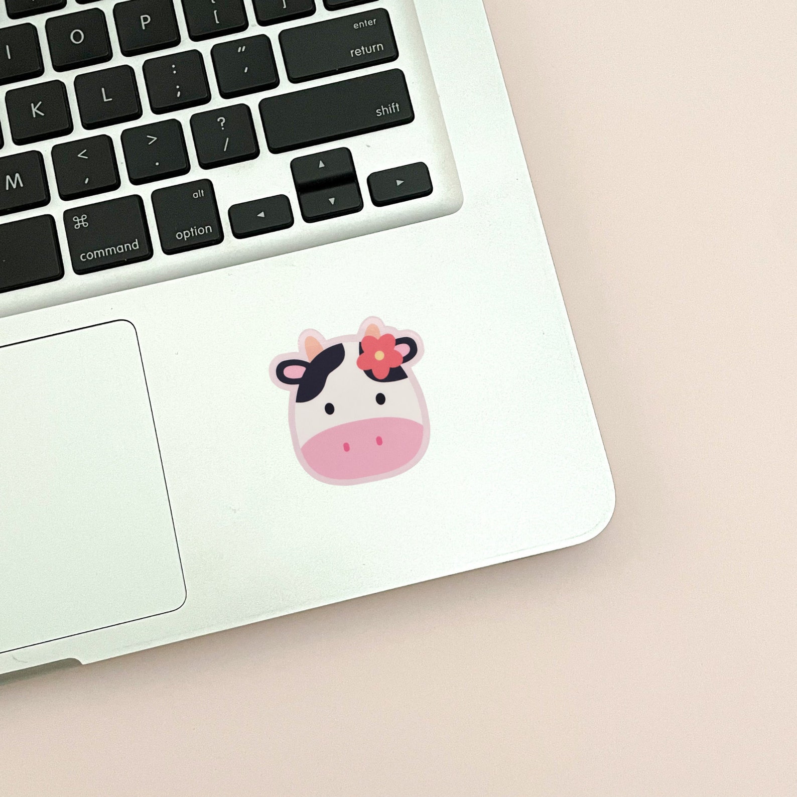 Cow Vinyl Sticker Glossy Finish Waterproof Floral Cow - Etsy