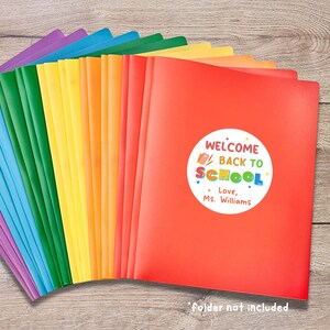 Personalized Back to School Stickers, Welcome Back to School Label ...