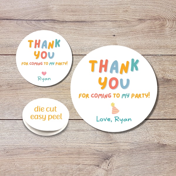 Cute Thank You Stickers - Etsy