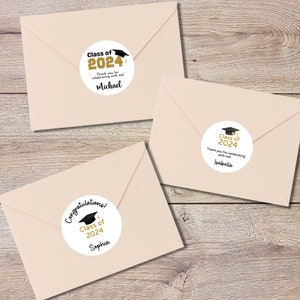 Personalized Graduation Stickers, Happy Graduation Labels, Custom ...