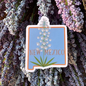 New Mexico State Flower Vinyl Sticker | Yucca | Glossy or Matte Finish ...